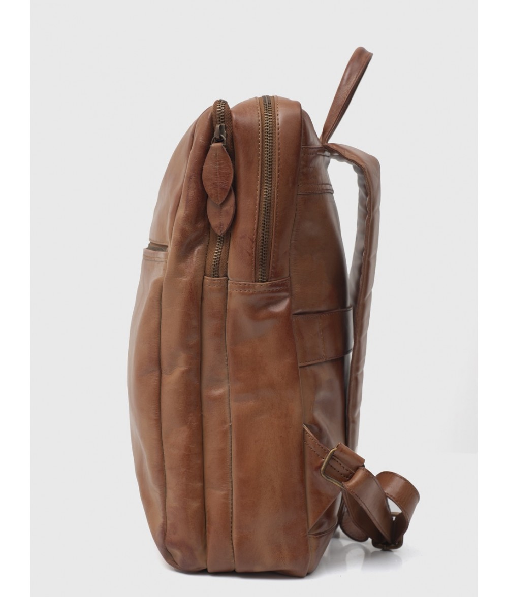 Nomad Brown Leather Laptop Backpack | Alaskan Leather Company